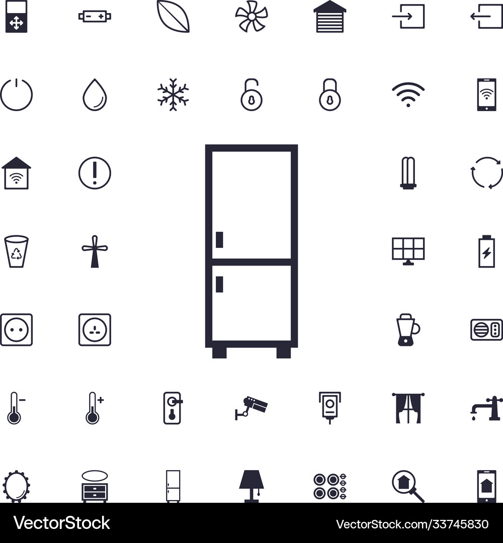 Fridge icon Royalty Free Vector Image - VectorStock