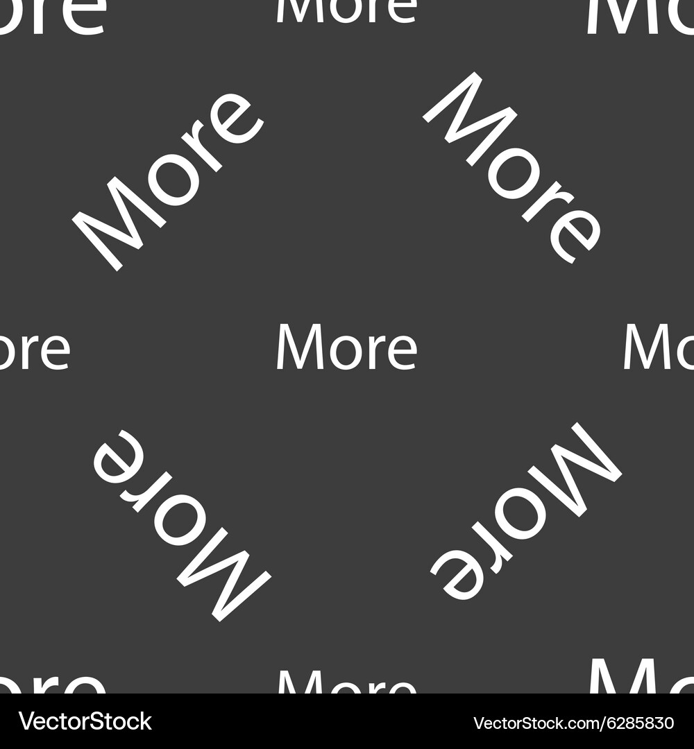 More sign icon details symbol website navigation Vector Image