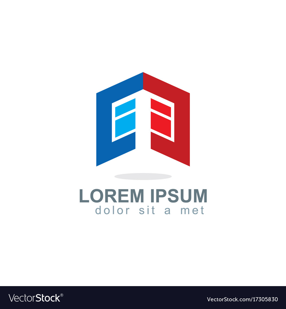 Shape data technology logo Royalty Free Vector Image