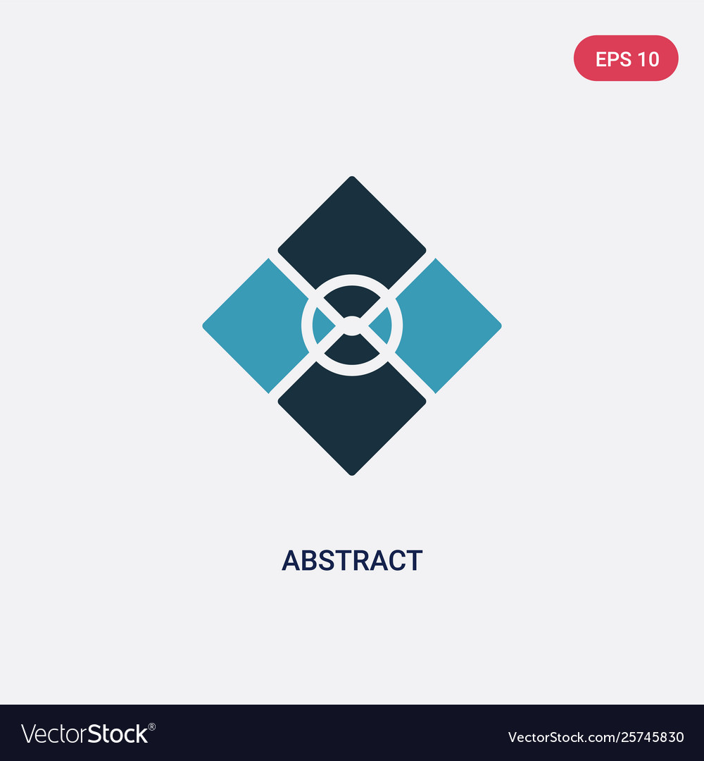 Two color abstract icon from miscellaneous Vector Image