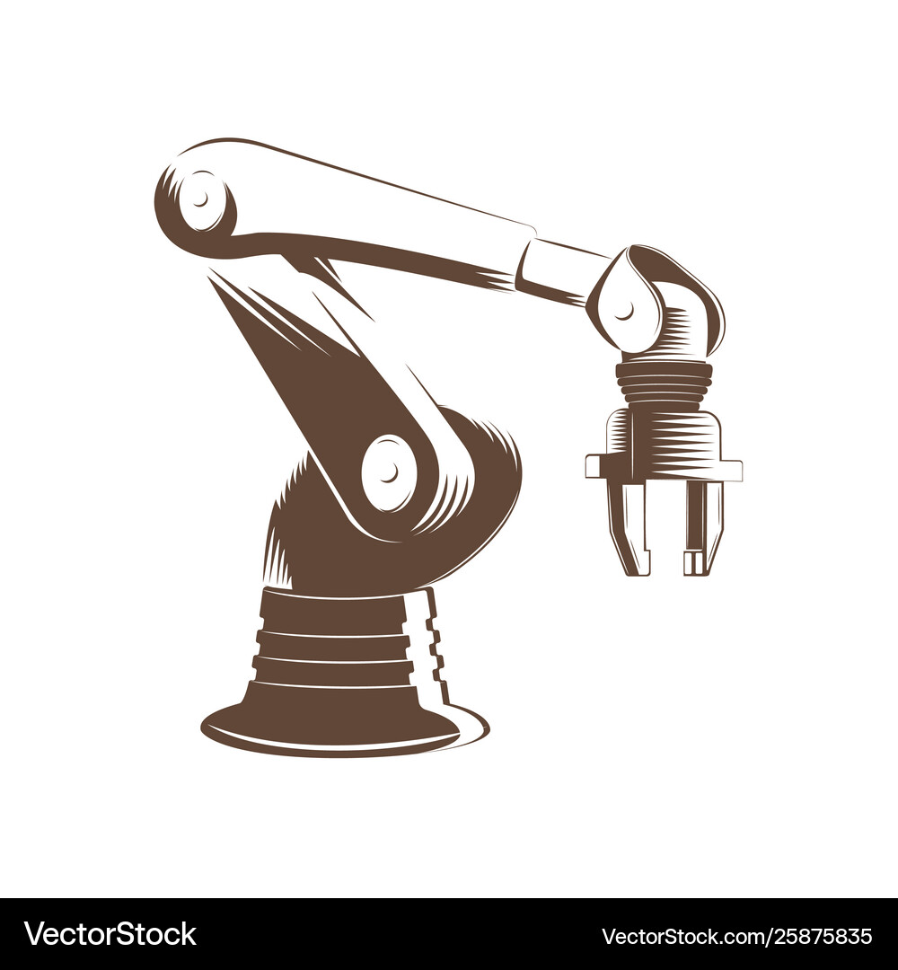 Industrial robot for automation production Vector Image