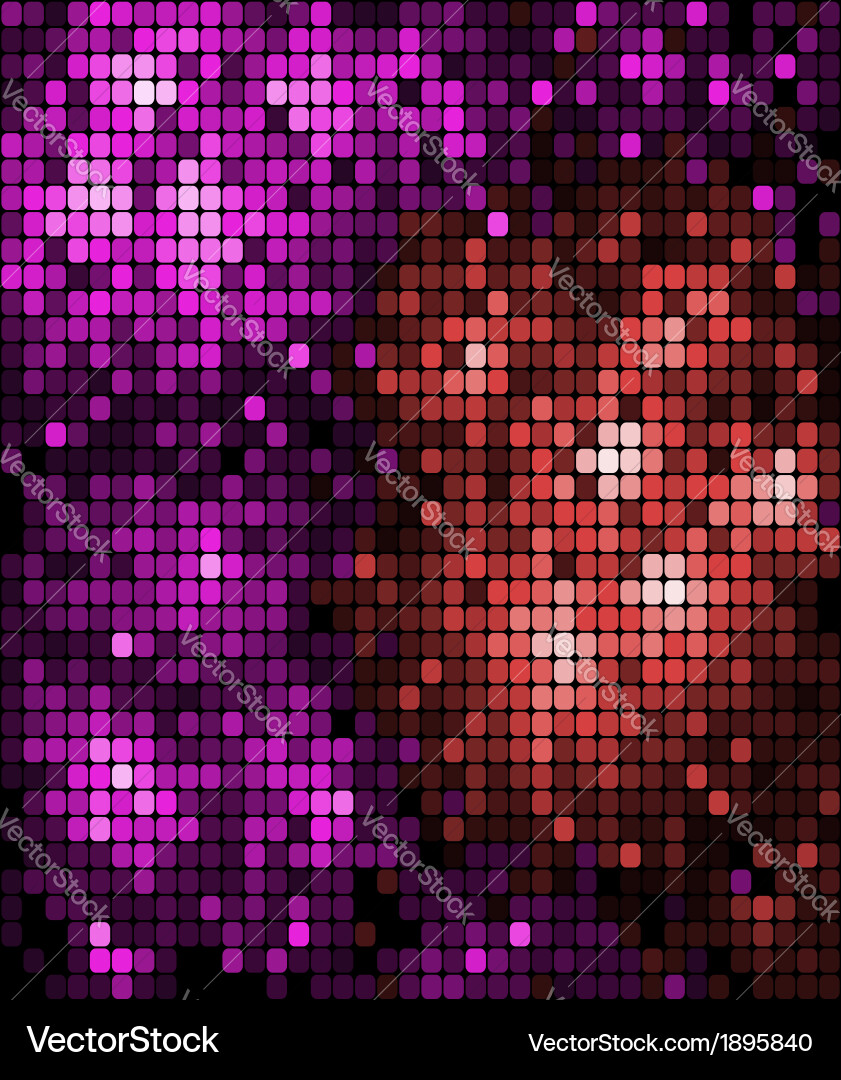 Abstract background pattern of mosaic tiles Vector Image