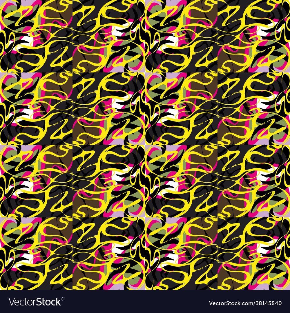 Bright abstract geometric seamless pattern Vector Image