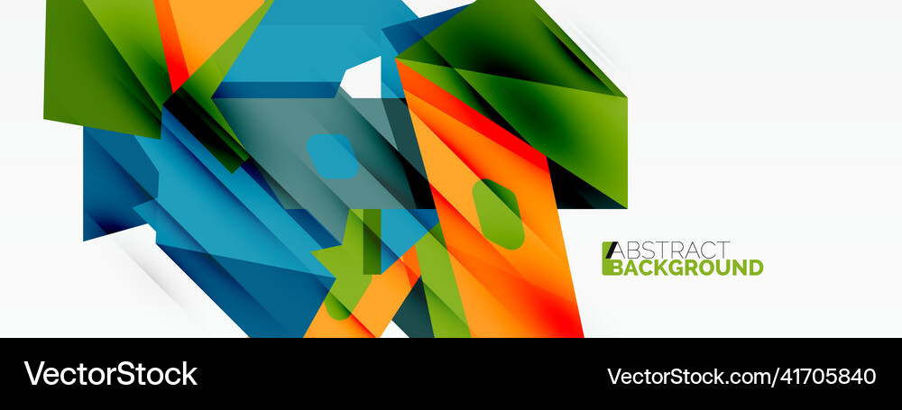 Creative geometric wallpaper abstract ribbon Vector Image