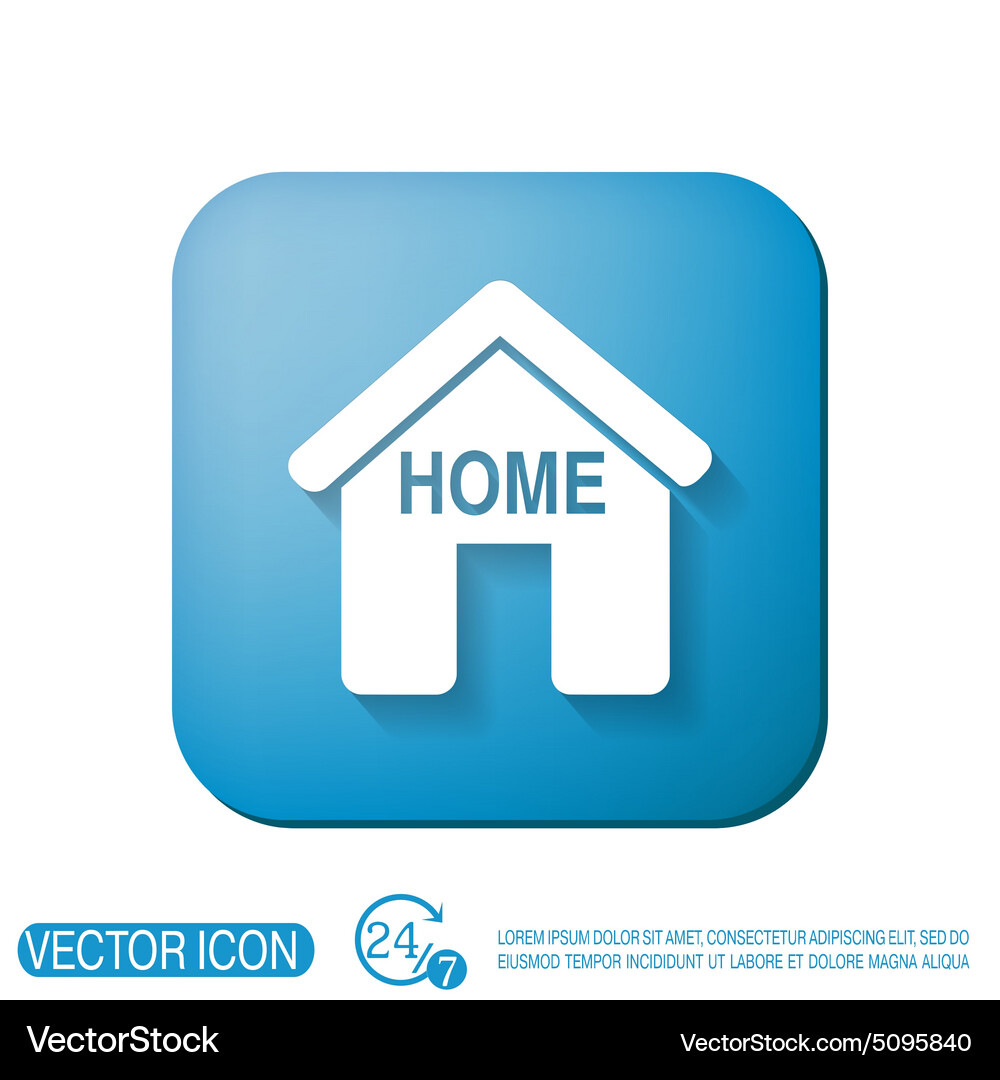 House icon home sign Royalty Free Vector Image