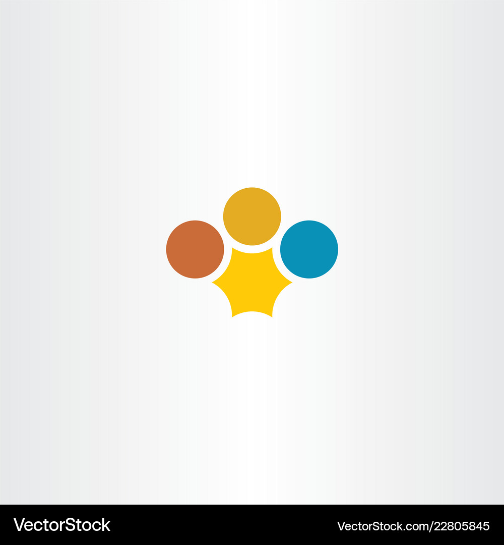 Abstract star geometric logo symbol Royalty Free Vector