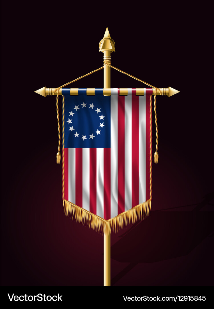 Betsy Ross Flag - Festive Banner Royalty Free Vector Image