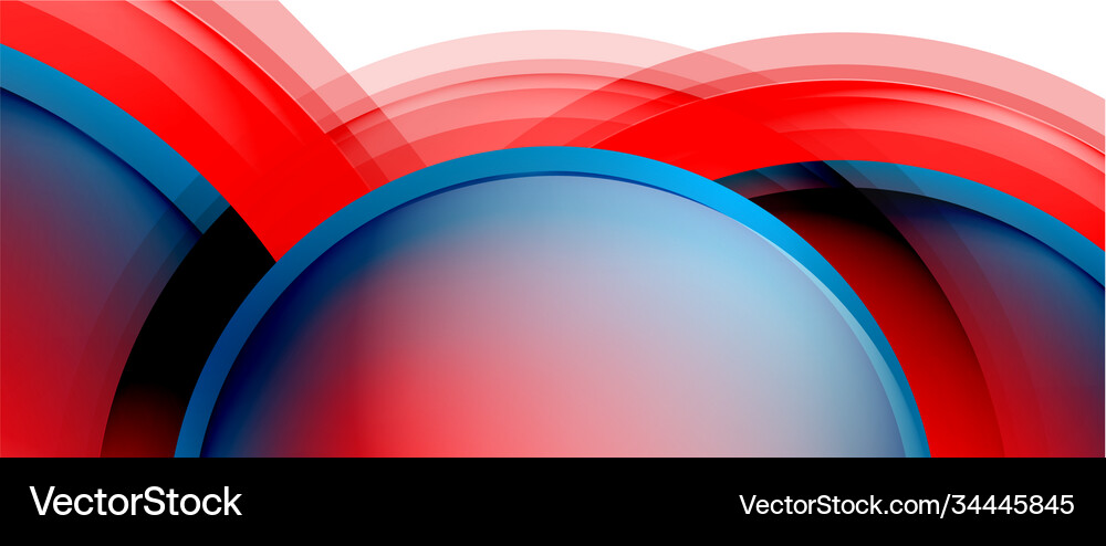 Circles and bubbles abstract background fluid Vector Image