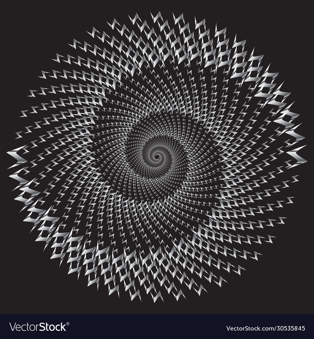 Dotted halftone spiral color pattern or texture Vector Image