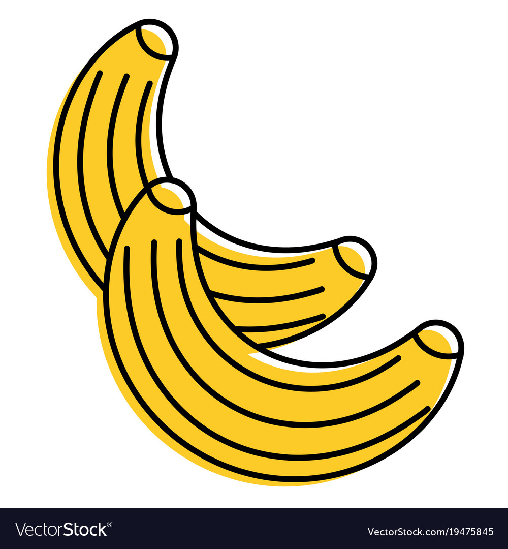 Food fruit healthy bananas fresh Royalty Free Vector Image