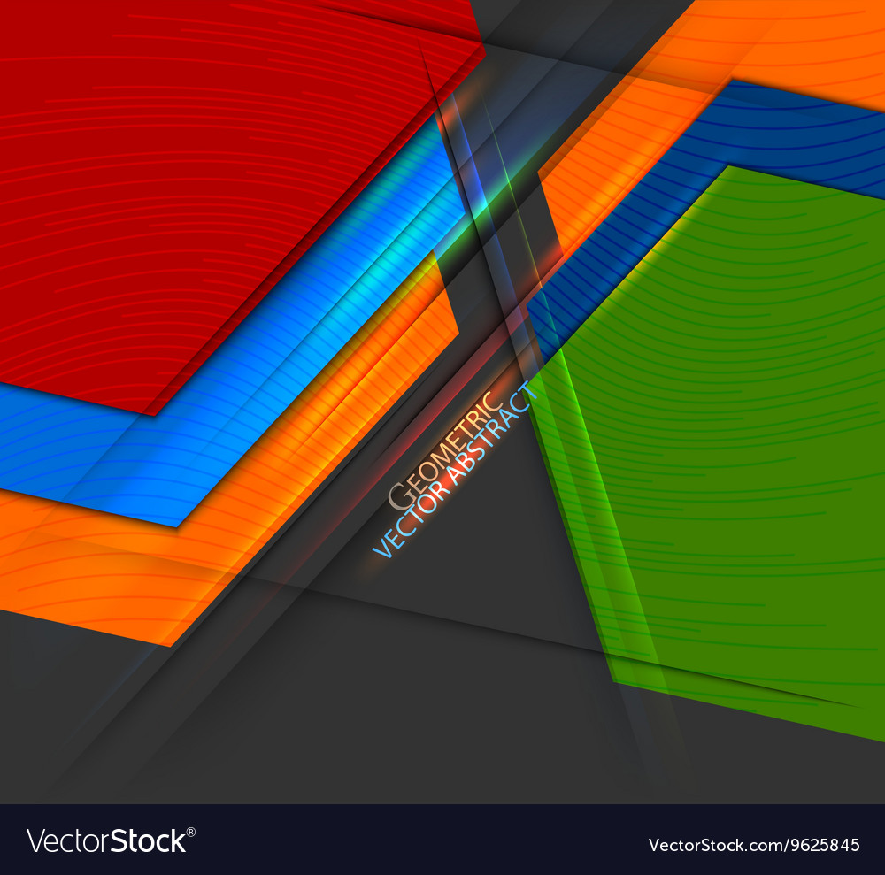 Geometric colors Royalty Free Vector Image - VectorStock