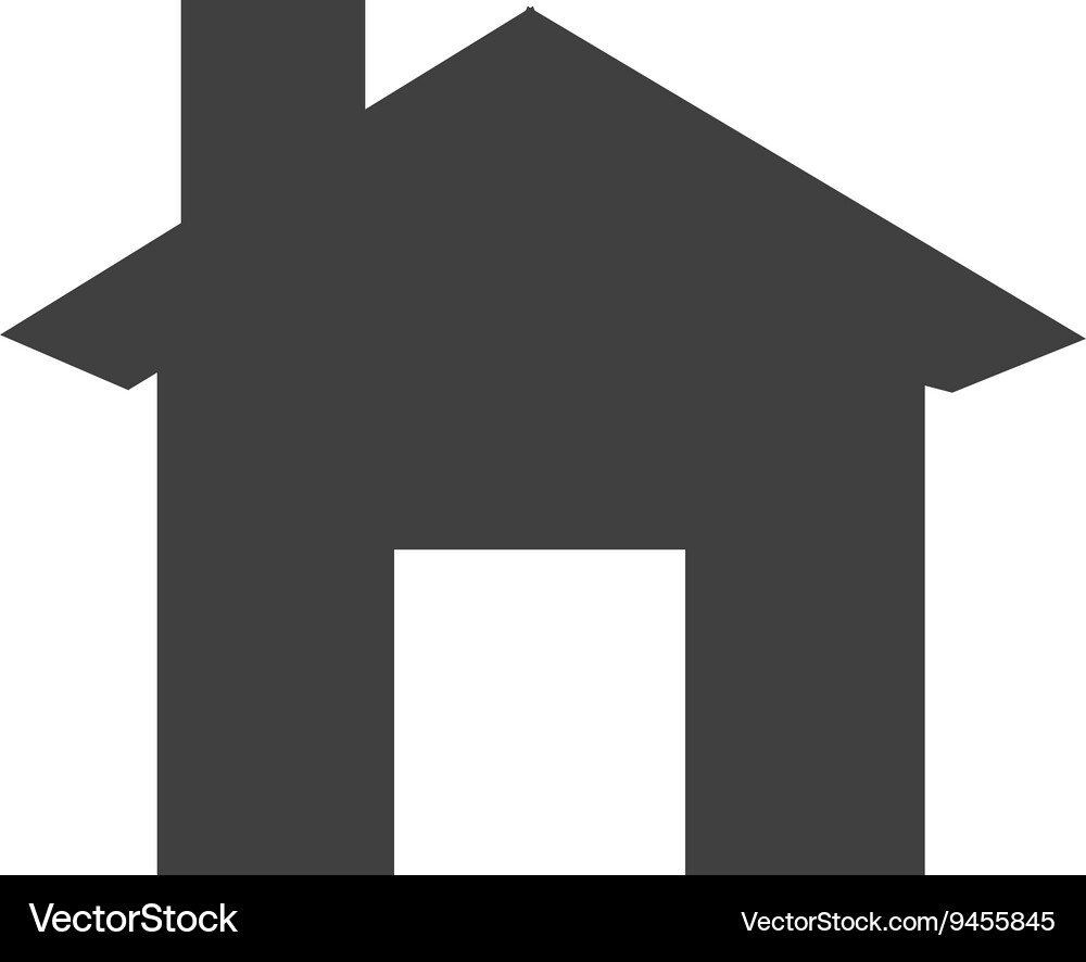House exterior isolated icon design Royalty Free Vector