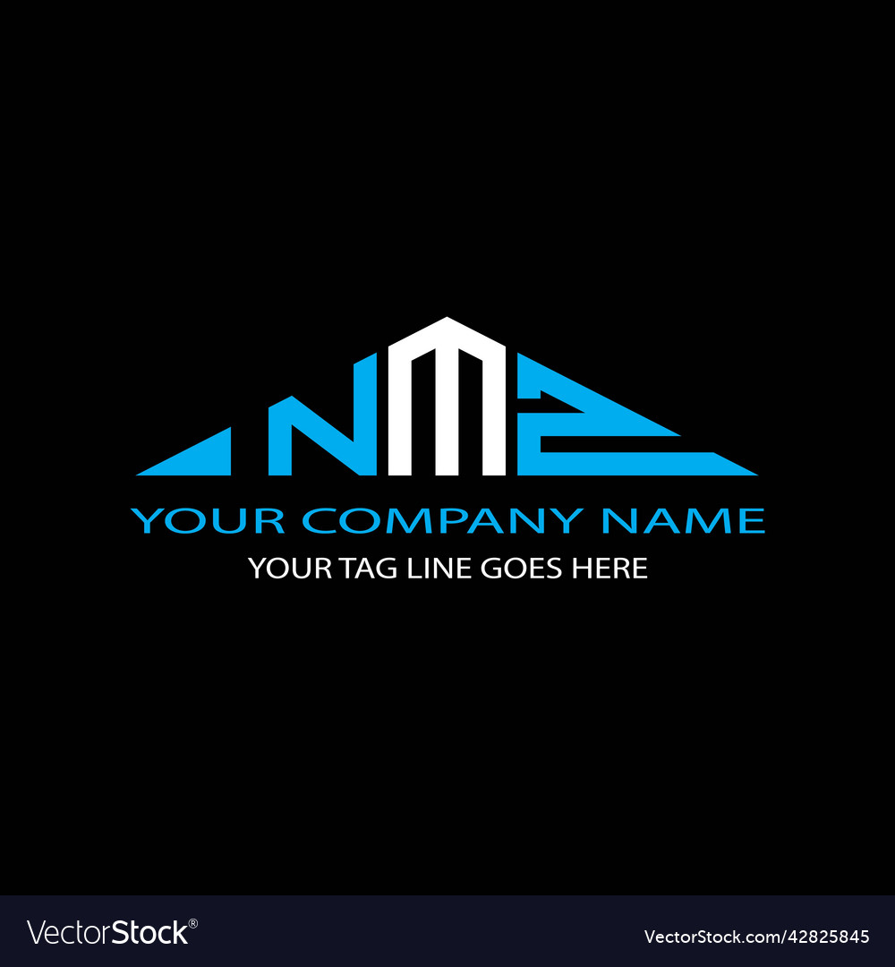 Nmz letter logo creative design with graphic Vector Image
