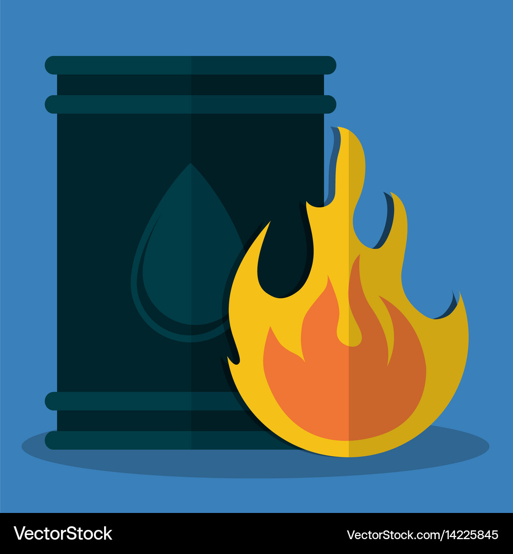 Oil barrel petroleum icon image Royalty Free Vector Image