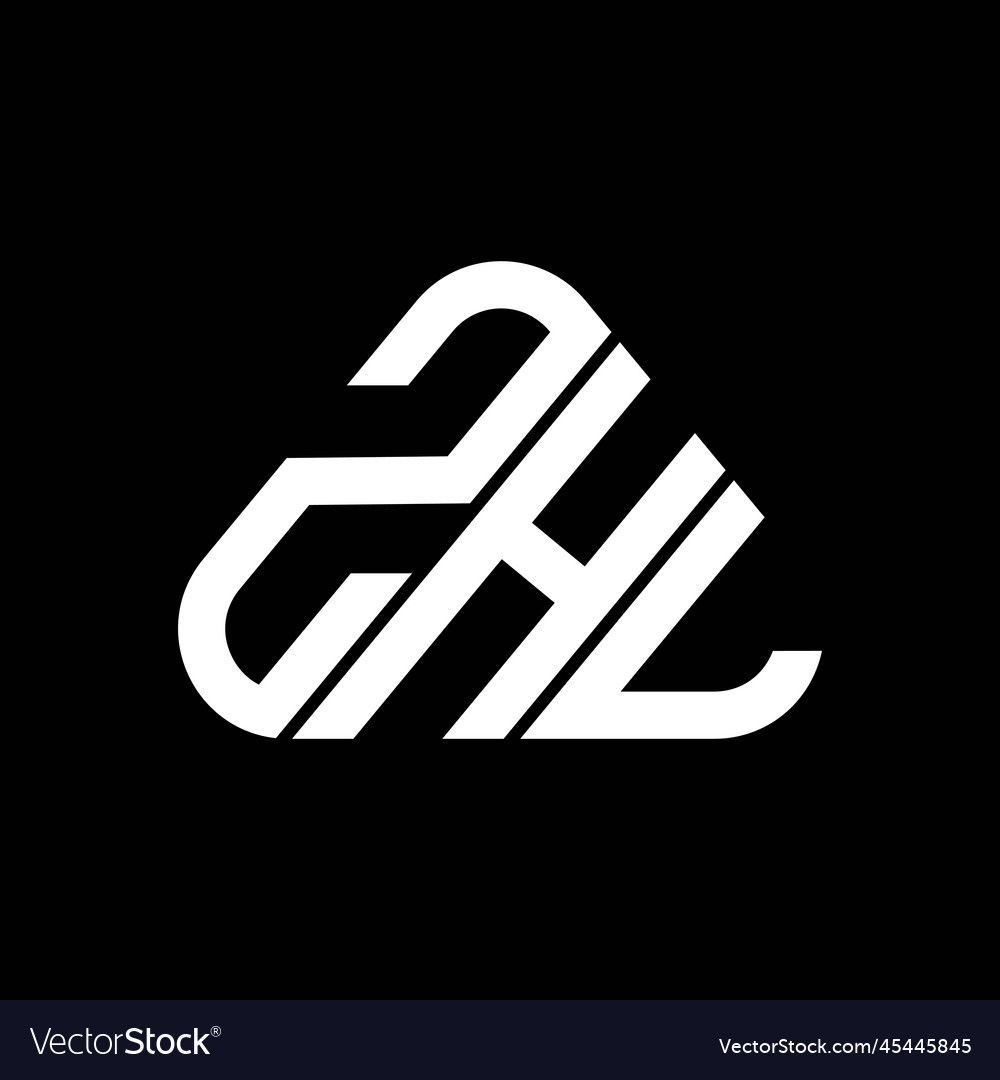 Zhl letter logo creative design with graphic Vector Image