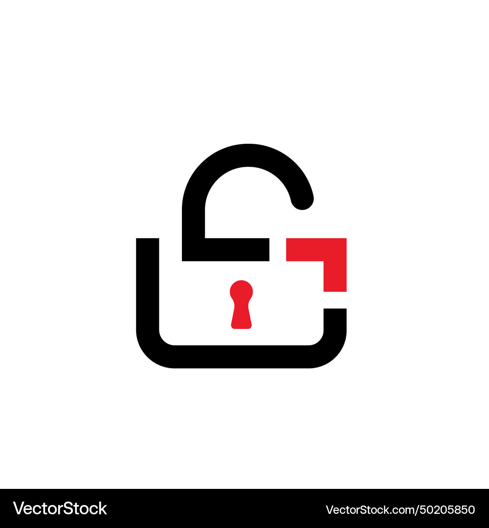 Abstract s letter lock concept icon design Vector Image