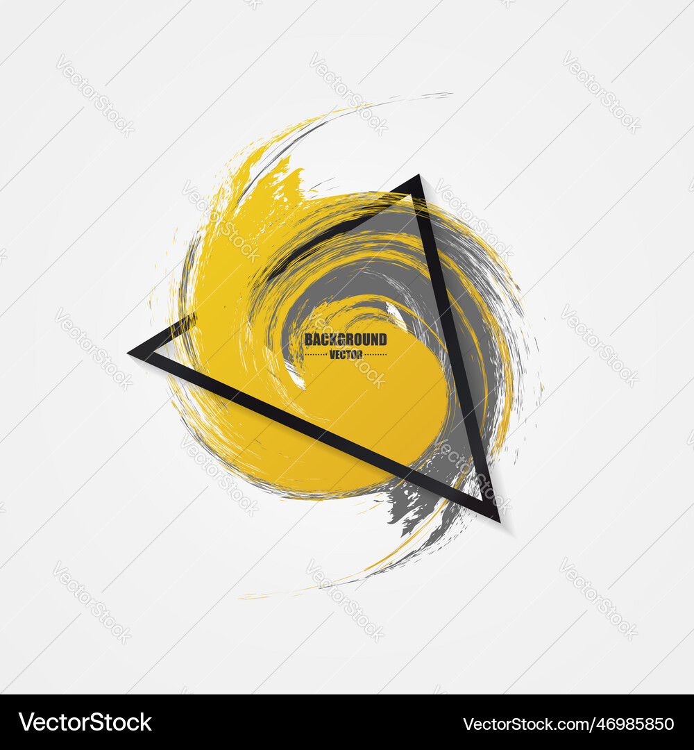 Box from brush strokes modern painted background Vector Image