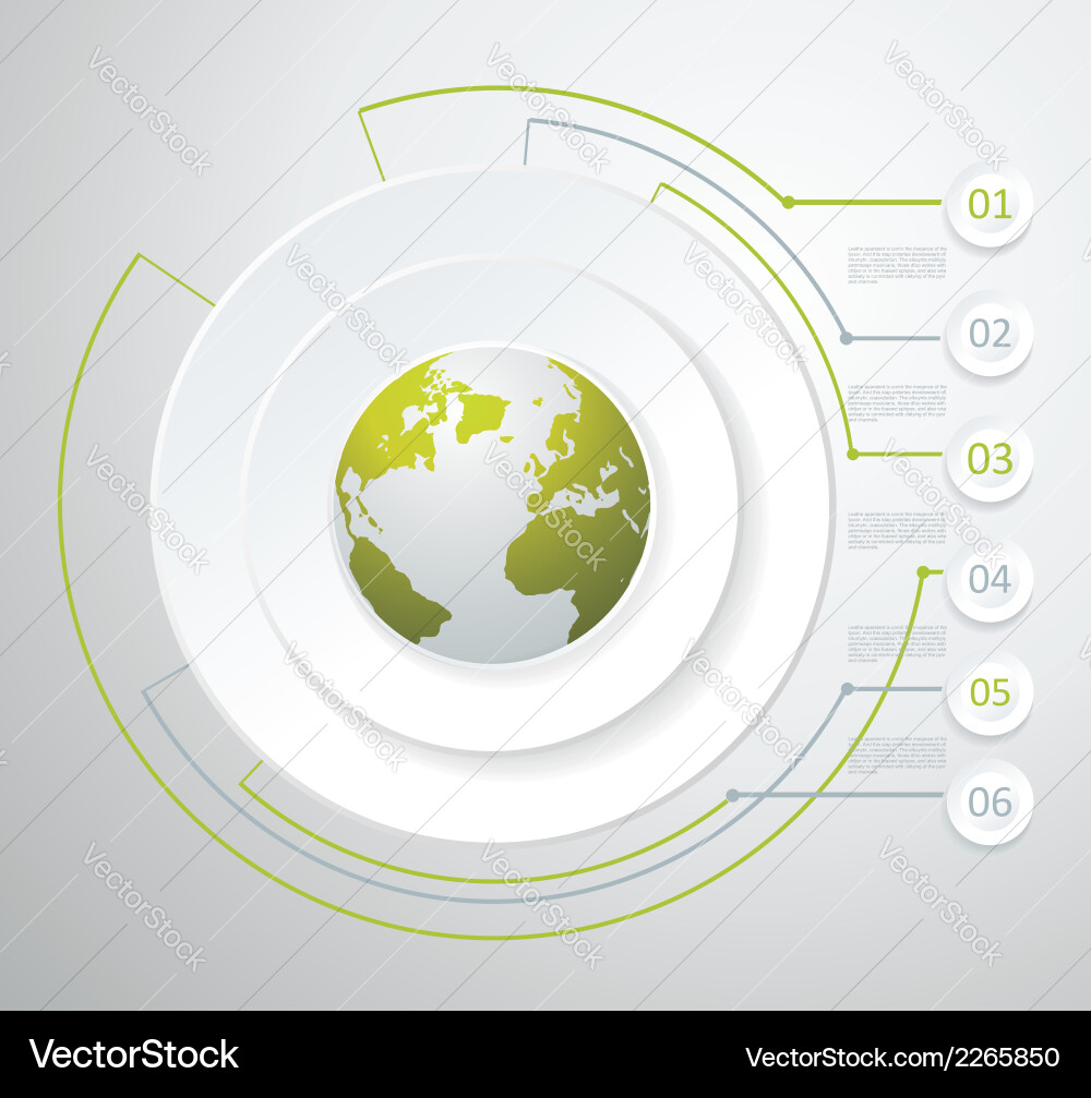 Business world concept modern design template Vector Image