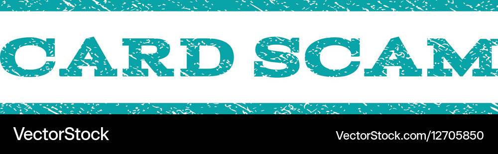 Card Scam Watermark Stamp Royalty Free Vector Image