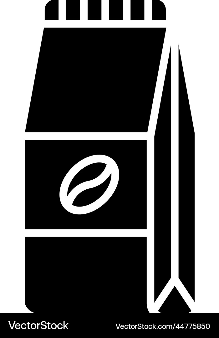 Coffee bag icon shop related Royalty Free Vector Image