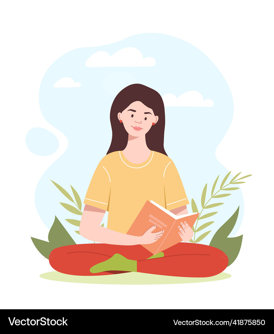 Concept of reading Royalty Free Vector Image - VectorStock