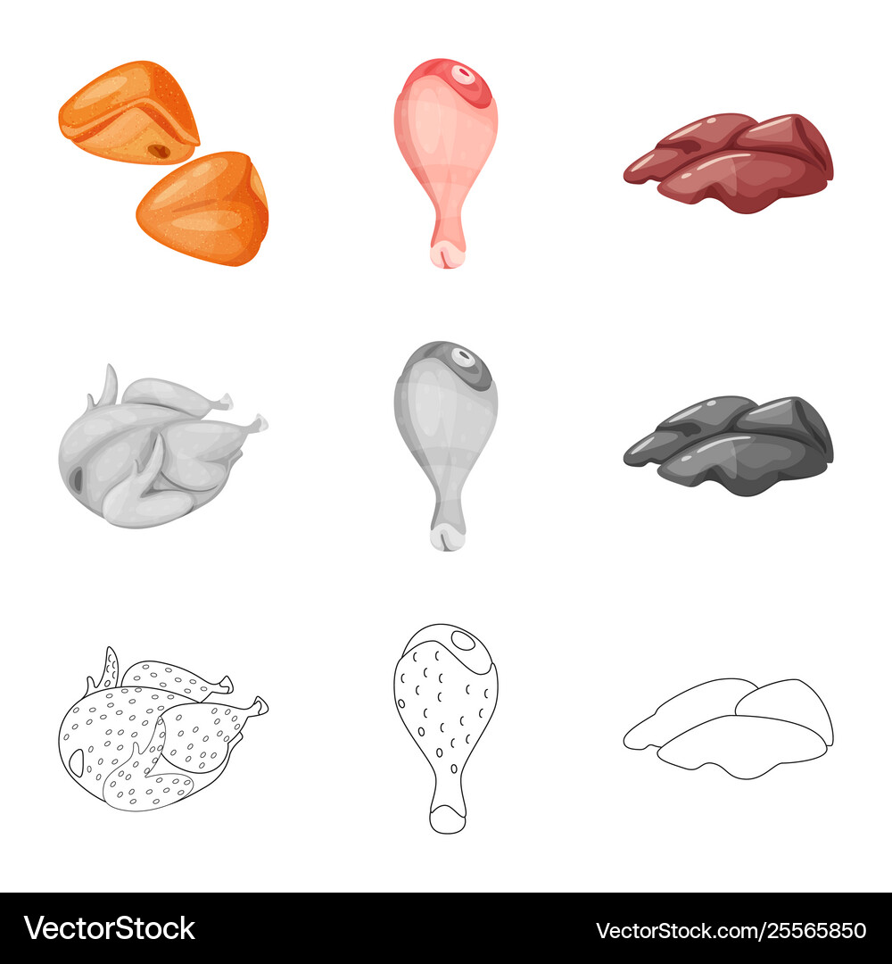 Product and poultry sign Royalty Free Vector Image