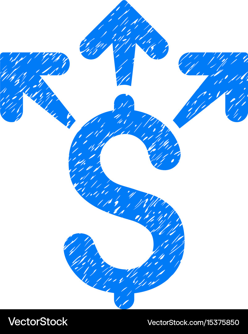 Spend money grunge icon Royalty Free Vector Image