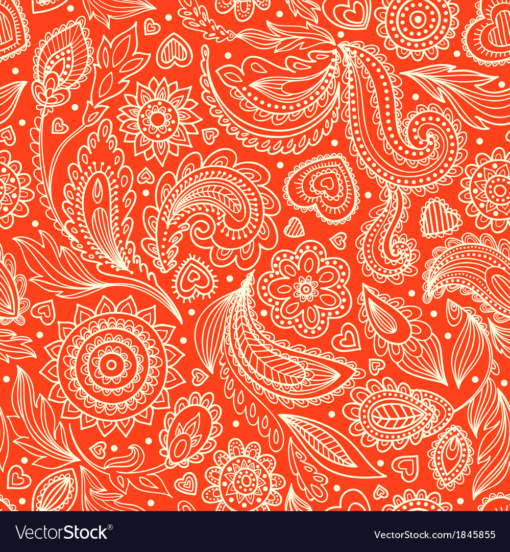 Beautiful floral seamless Royalty Free Vector Image