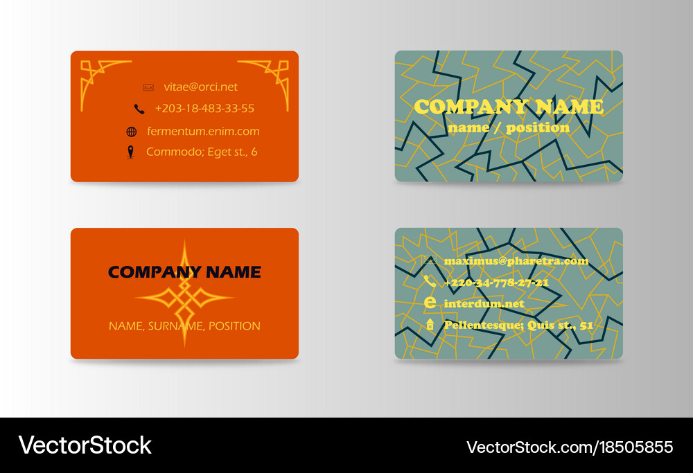 Corporate professional designer business Vector Image