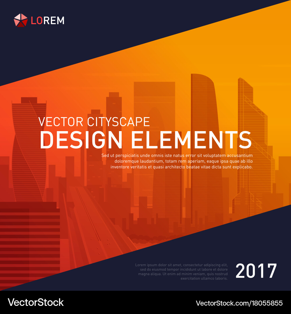 Modern background template design for investment Vector Image