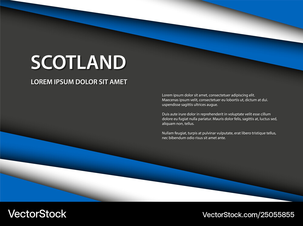 Modern background with scottish colors and grey Vector Image