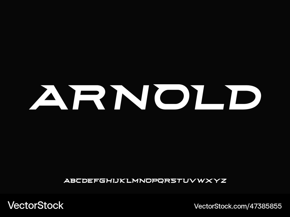 Modern slant font design suitable for logo Vector Image