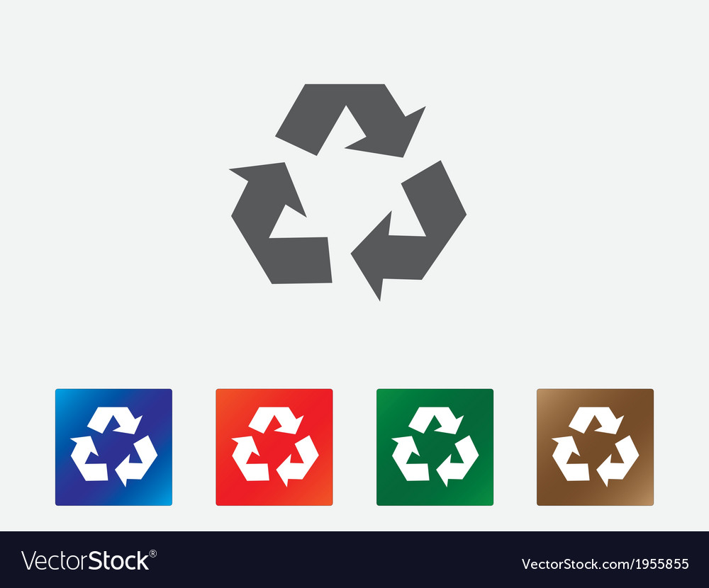Recycle icons Royalty Free Vector Image - VectorStock