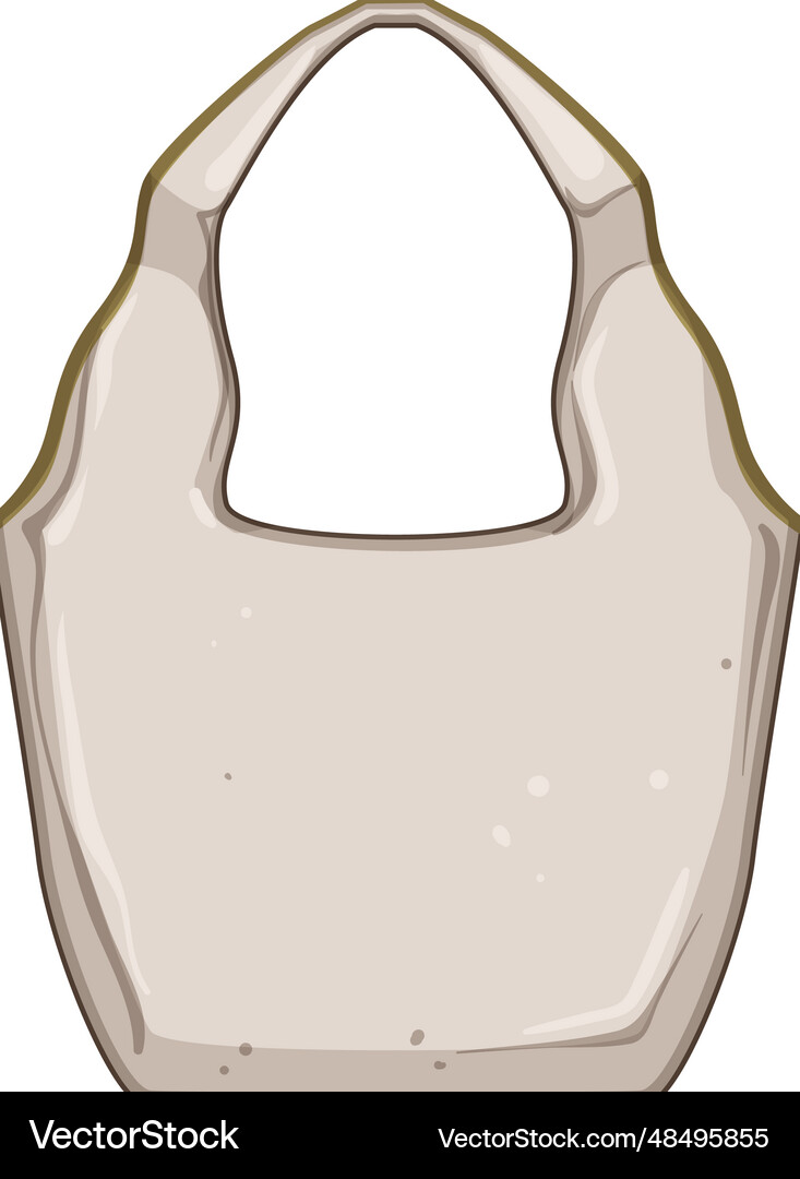 Recycle reusable bag cartoon Royalty Free Vector Image