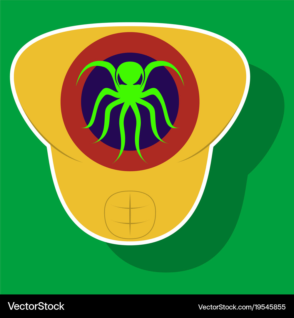 Superhero color sticker badges emblems logos Vector Image