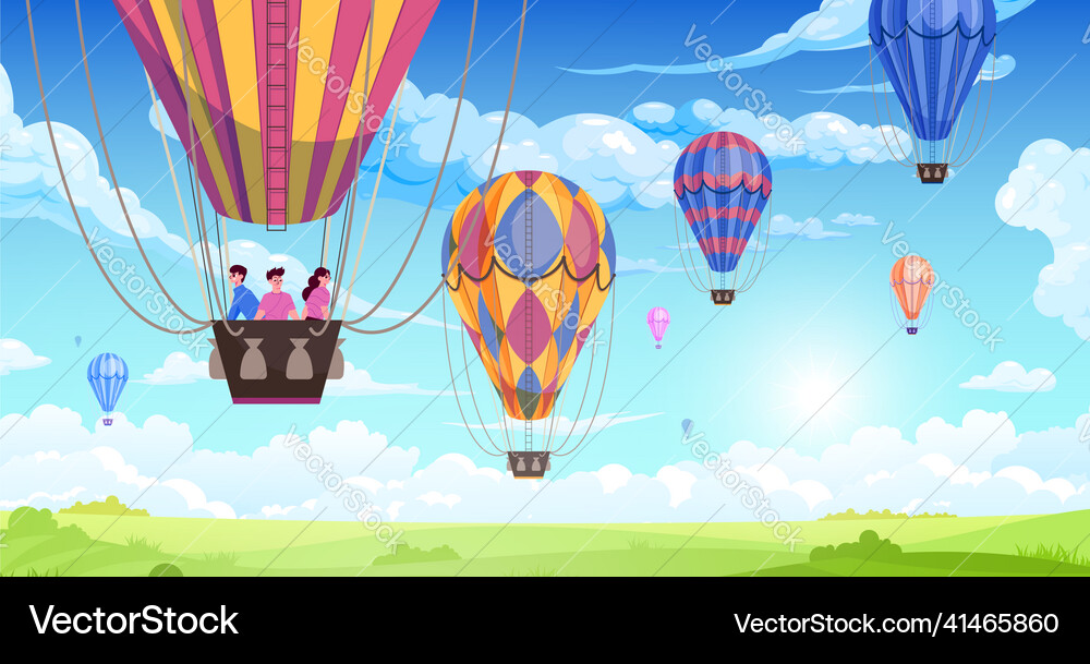 Air balloon Royalty Free Vector Image - VectorStock