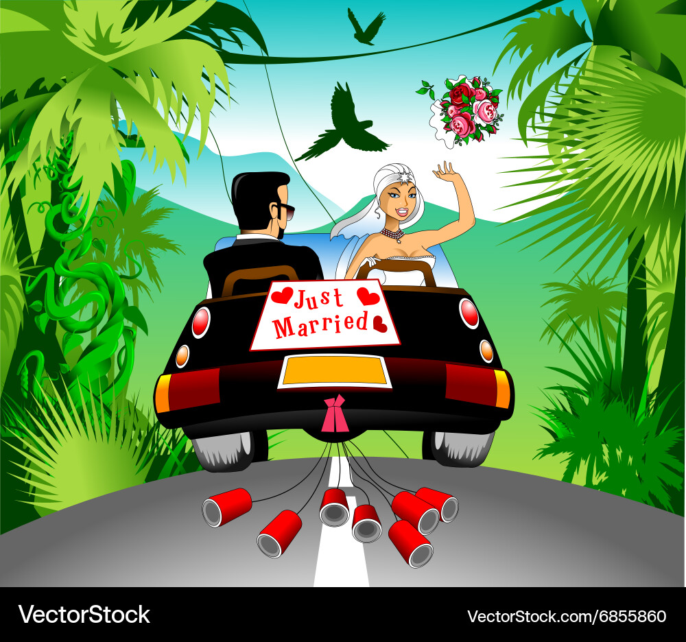 Honeymoon Royalty Free Vector Image - VectorStock