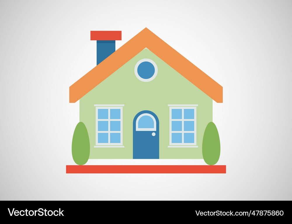 House or home design template Royalty Free Vector Image