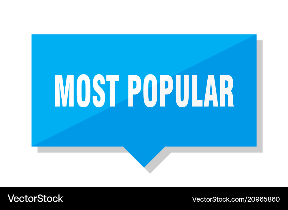 Most popular price tag Royalty Free Vector Image