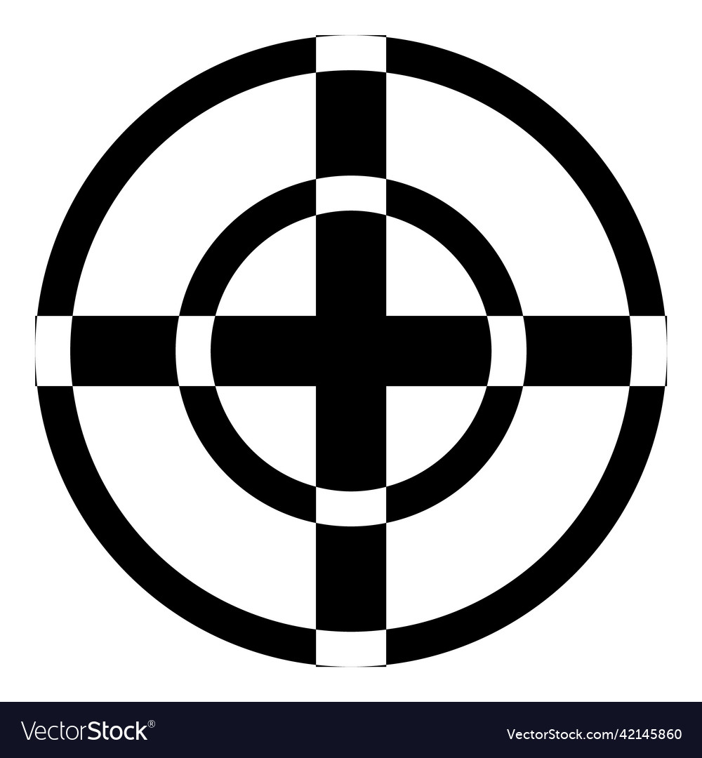 Reticle scope optical sight flat icon isolated Vector Image Reticle scope optical sight flat icon isolated Vector Image