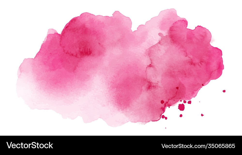Abstract bright pink stain splashing Royalty Free Vector