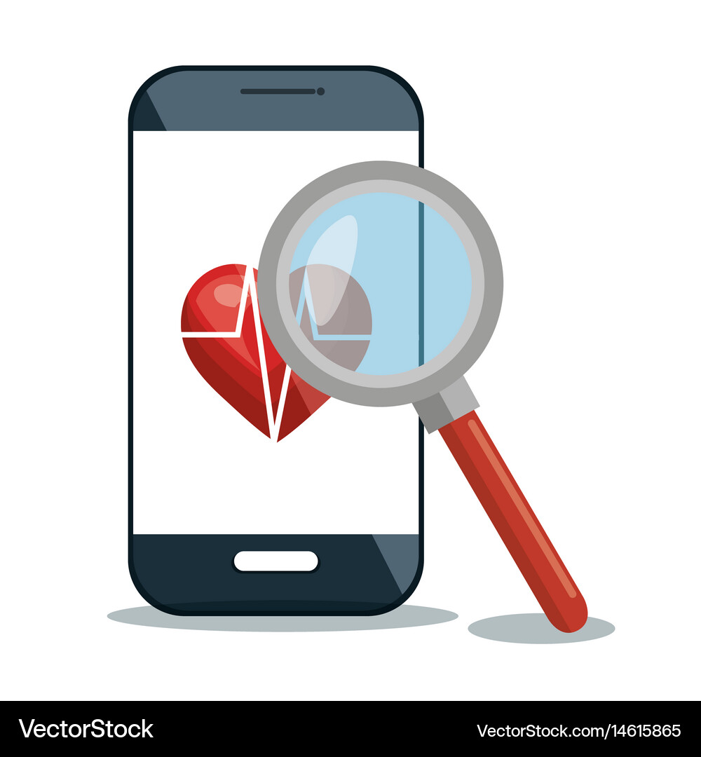 Digital healthcare technology icon Royalty Free Vector Image