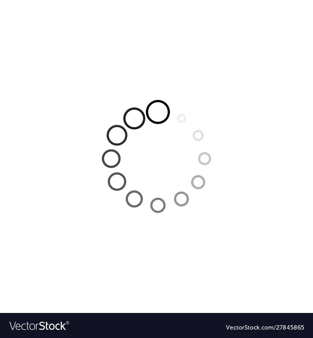 Loading circle icon load bar Royalty Free Vector Image