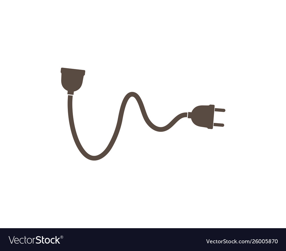 Electric socket plug Royalty Free Vector Image