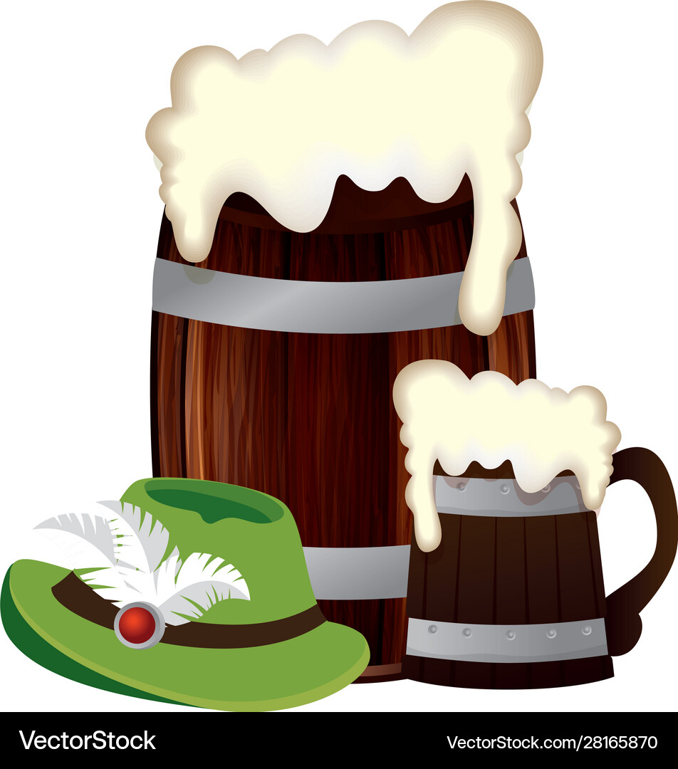 Oktoberfest and beer design Royalty Free Vector Image