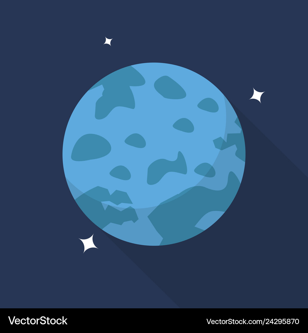 Uranus icon set great flat icons with style Vector Image