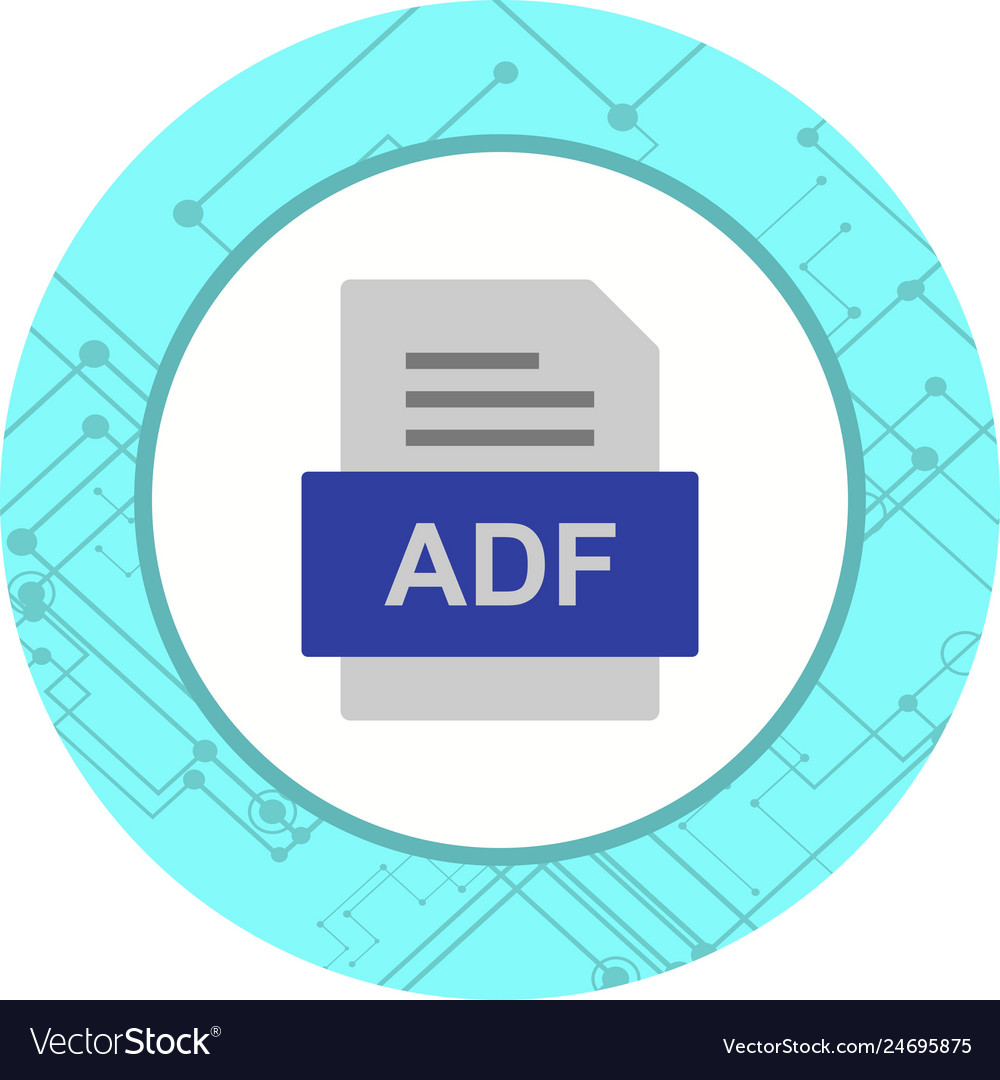 Adf file document icon Royalty Free Vector Image Adf file document icon Royalty Free Vector Image