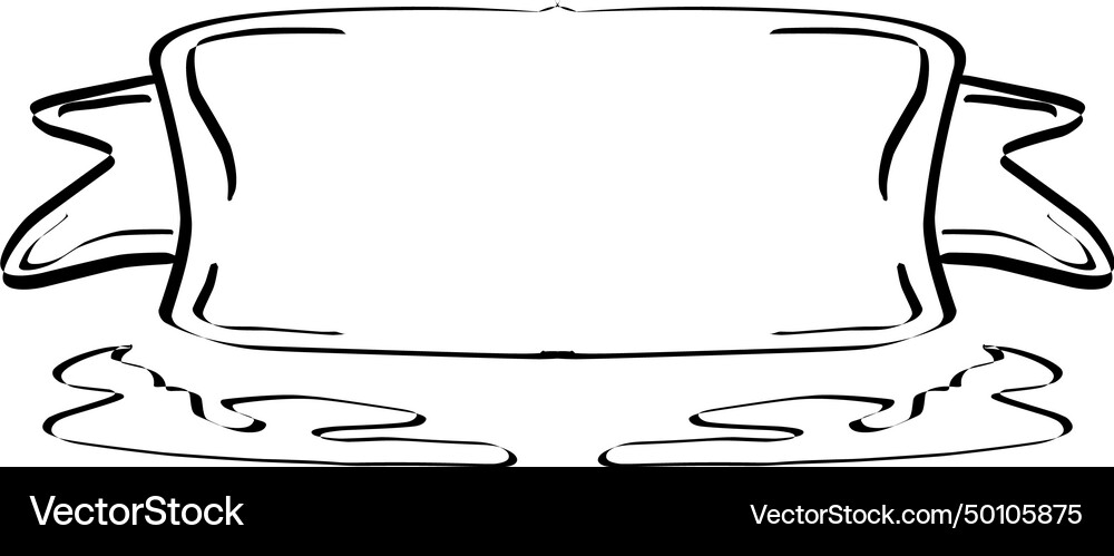 Classic text box template in black line color Vector Image