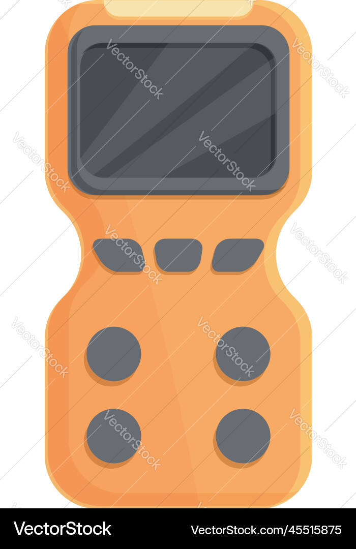 Flammable gas detector icon cartoon leak Vector Image