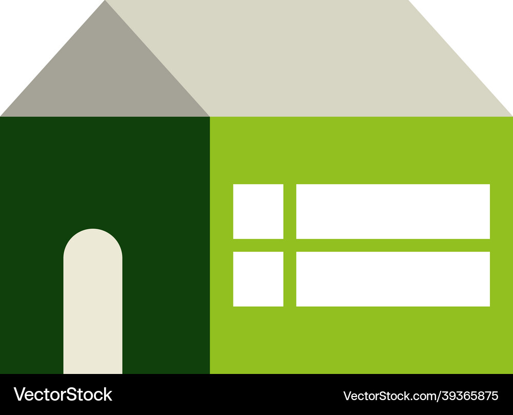 Green house property Royalty Free Vector Image